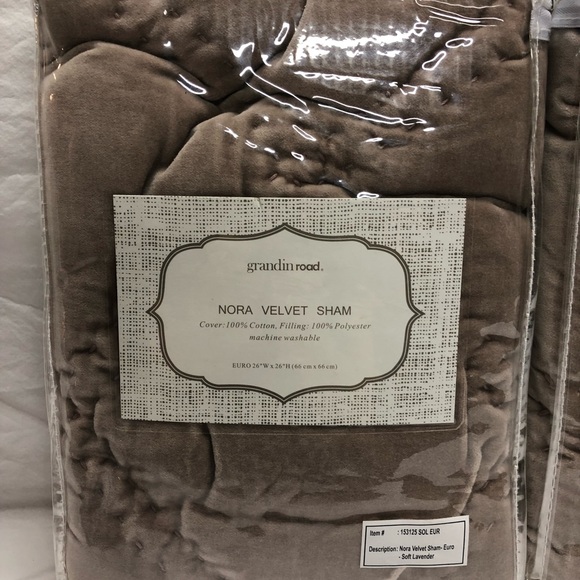 frontgate | Other | Frontgate Velvet Sham King Soft Lavender | Poshmark